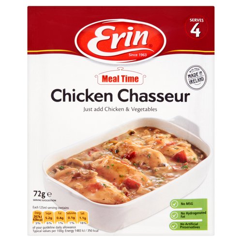 Erin Casserole Chicken Chasseur Mix 72g — The Scottish and Irish Store