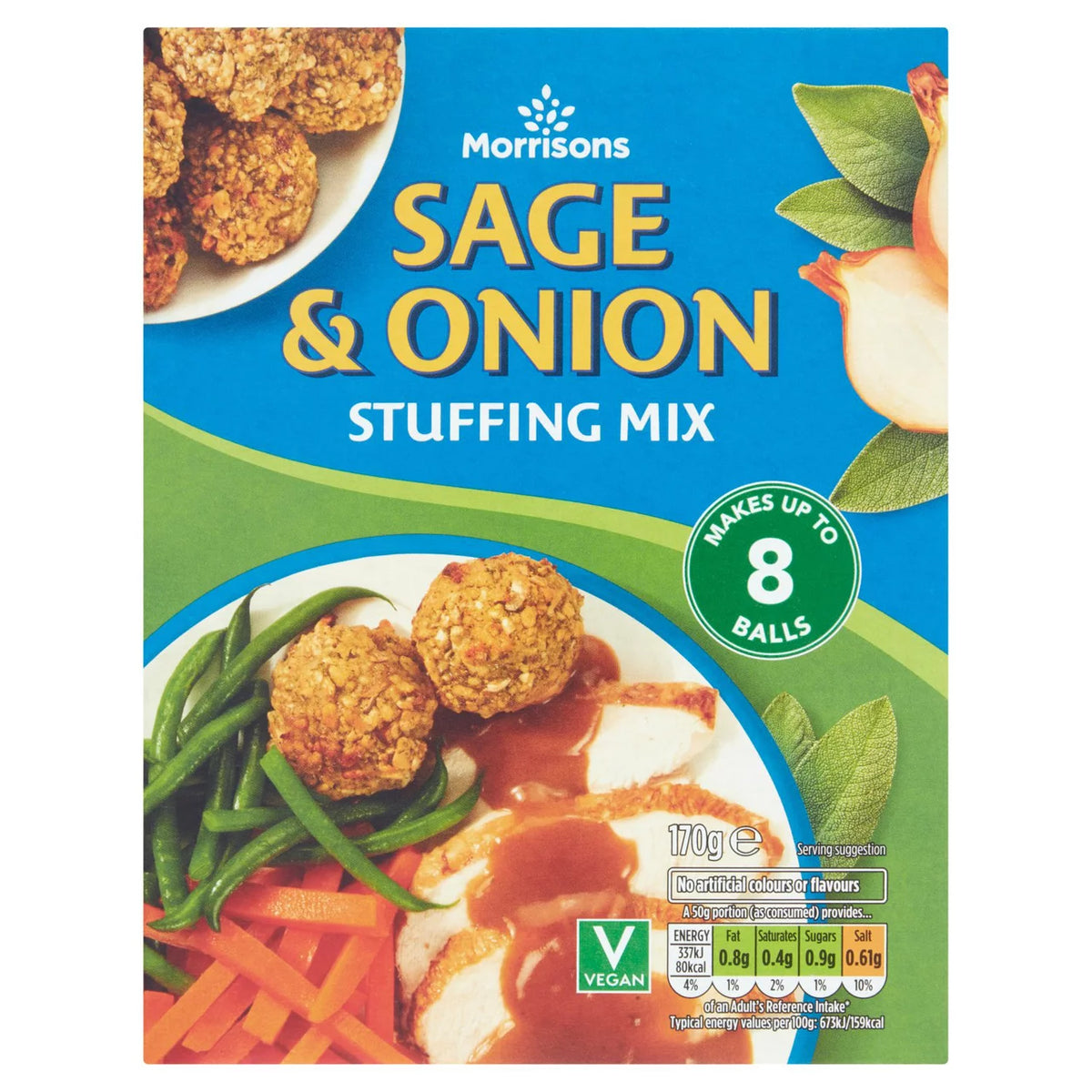 Morrisons Sage and Onion Stuffing 170g — The Scottish and Irish Store