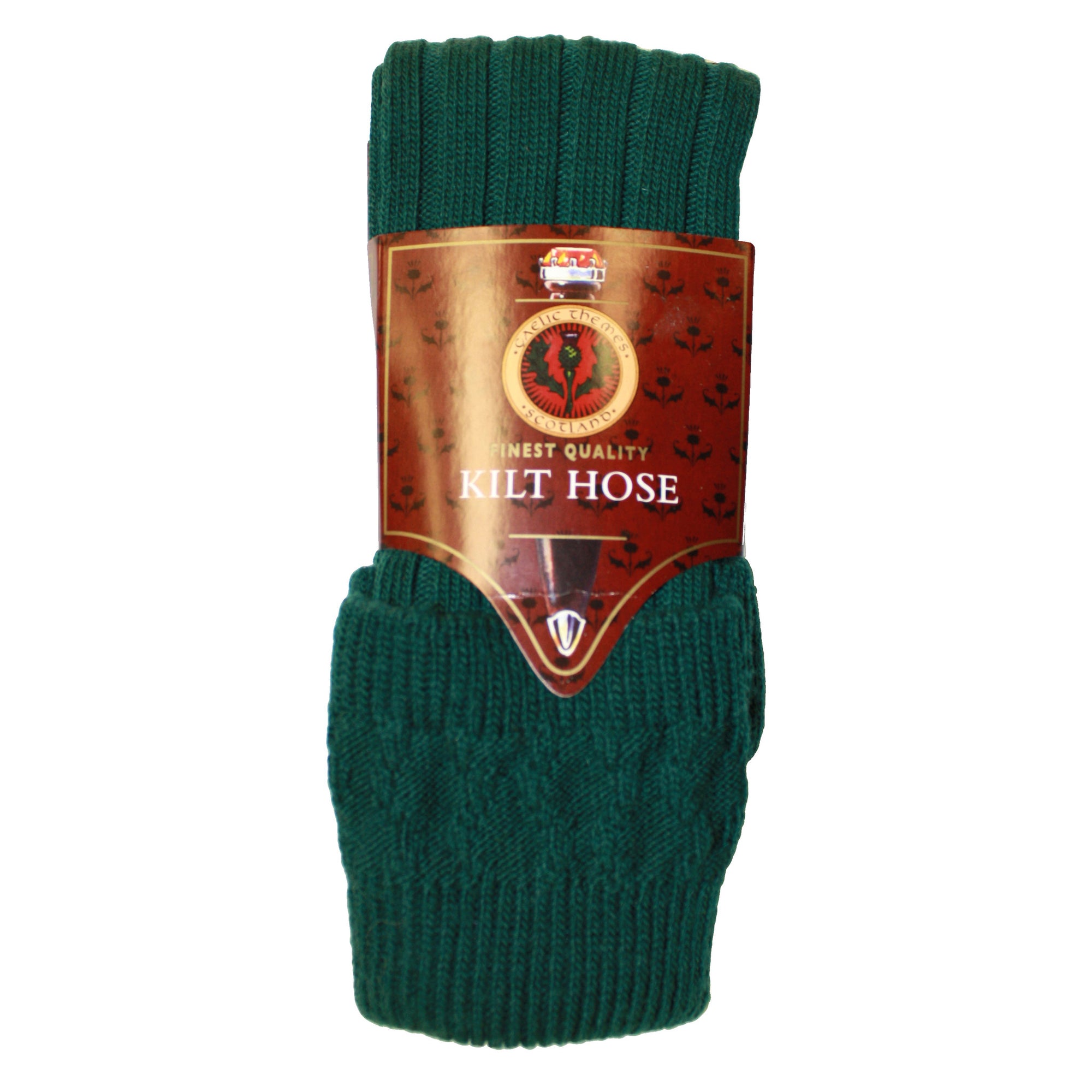 Gaelic Theme Plain Kilt Hose — The Scottish and Irish Store