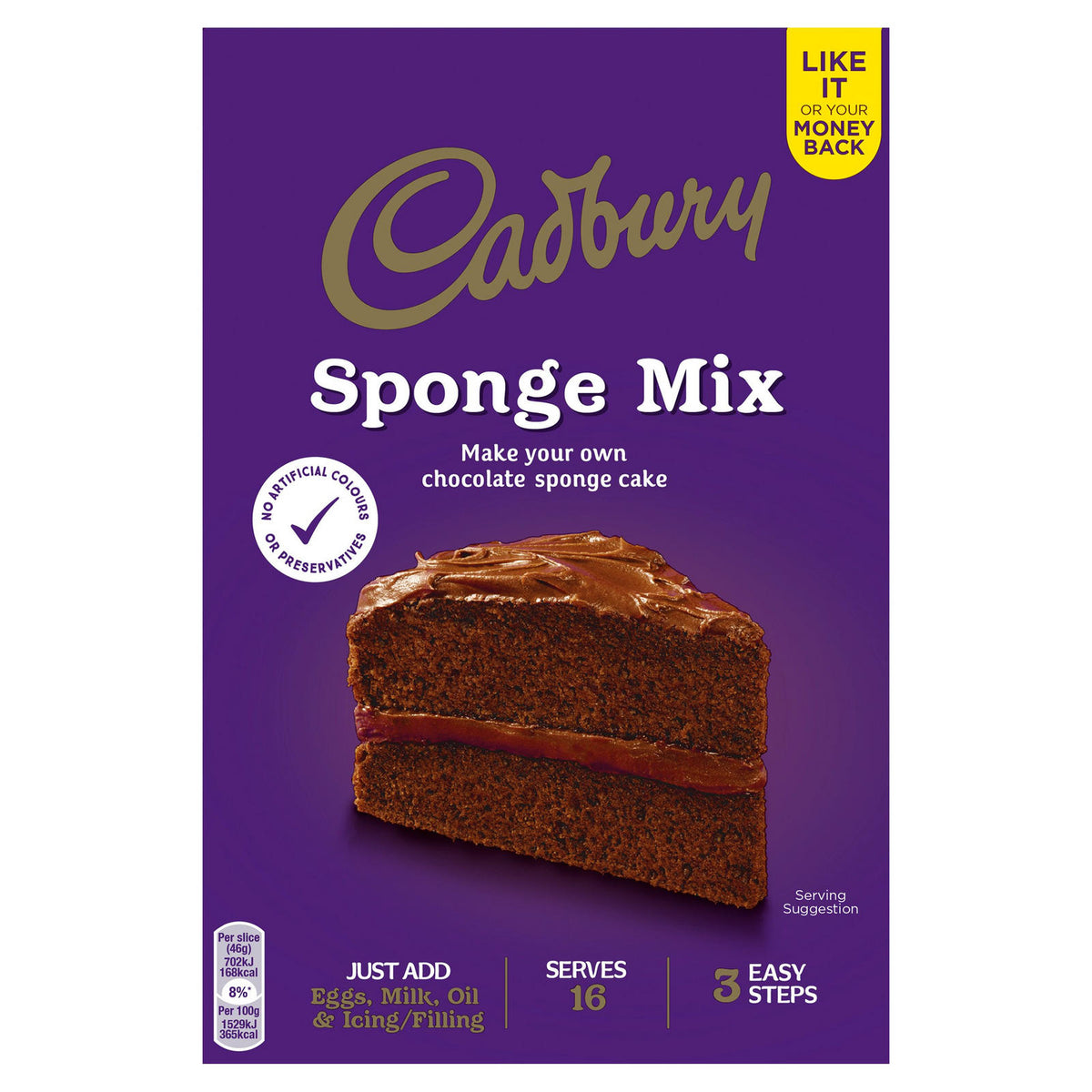 Sponge Cake Cadbury Sponge Mix 400g, Pack Of 5 Birthday Cake